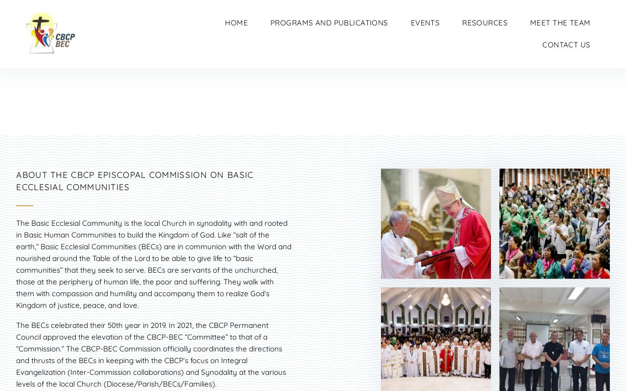 CBCP–BEC | CBCP Episcopal Commission on Basic Ecclesial Communities